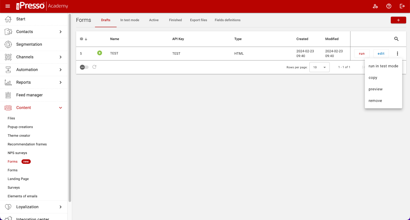 Using iPresso's enhanced forms version – iPresso - Help Center